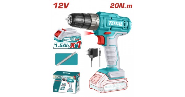 TOTAL ΔΡΑΠΑΝΟΚΑΤΣΑΒΙΔΟ ΜΠΑΤ. Li-ion 12V / 1.5Ah / 20Nm / 1 ΜΠΑΤ (TDLI1218)